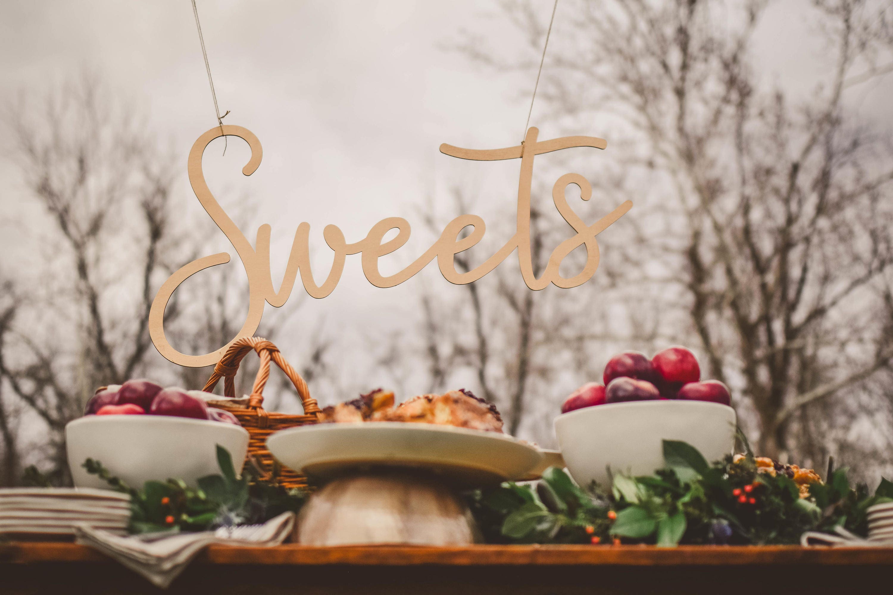 Sweets Sign // Wood Wedding Decor // Wedding Signs // Wedding - Etsy