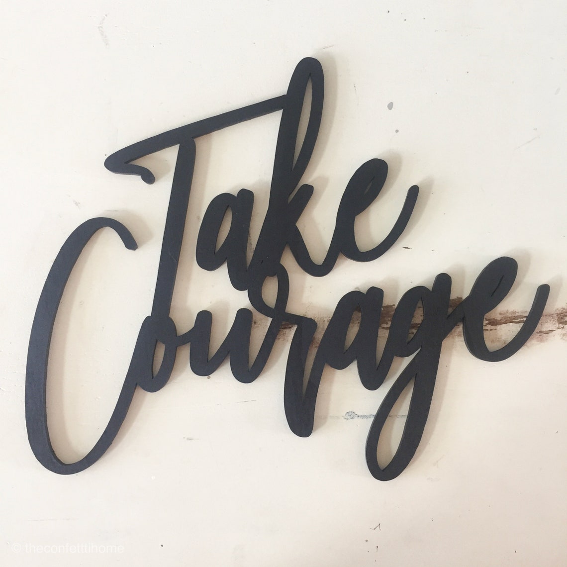 Take Courage Sign // Happy Sign // Porch Decor // Welcome - Etsy