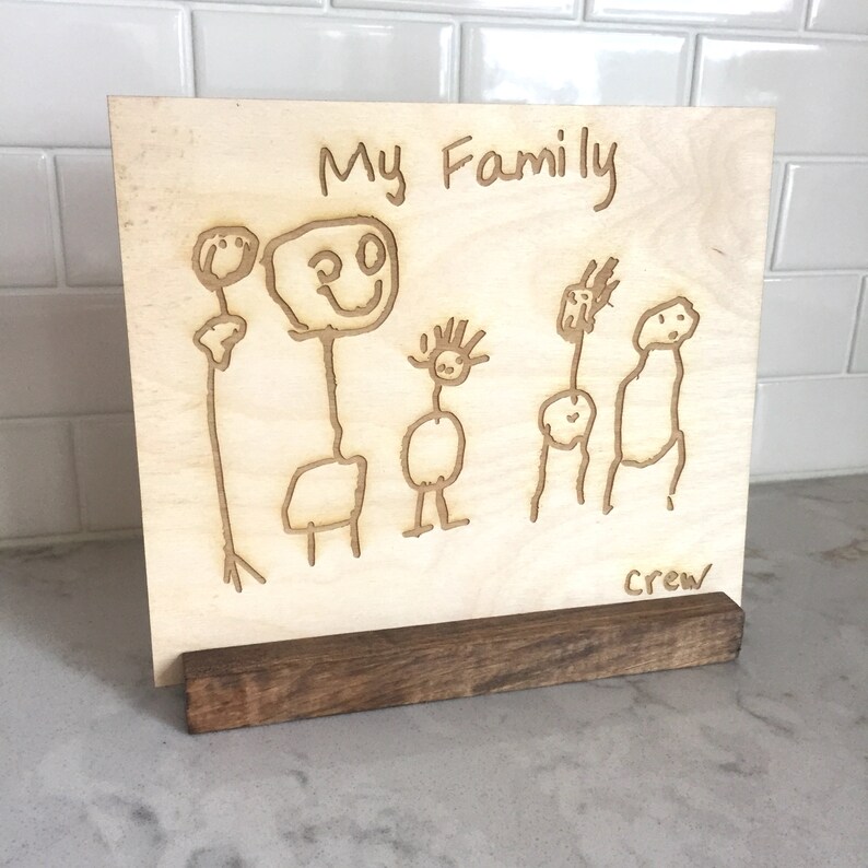 Kids Art Sign // Engraved Kids Art Sign // Home Decor - Etsy