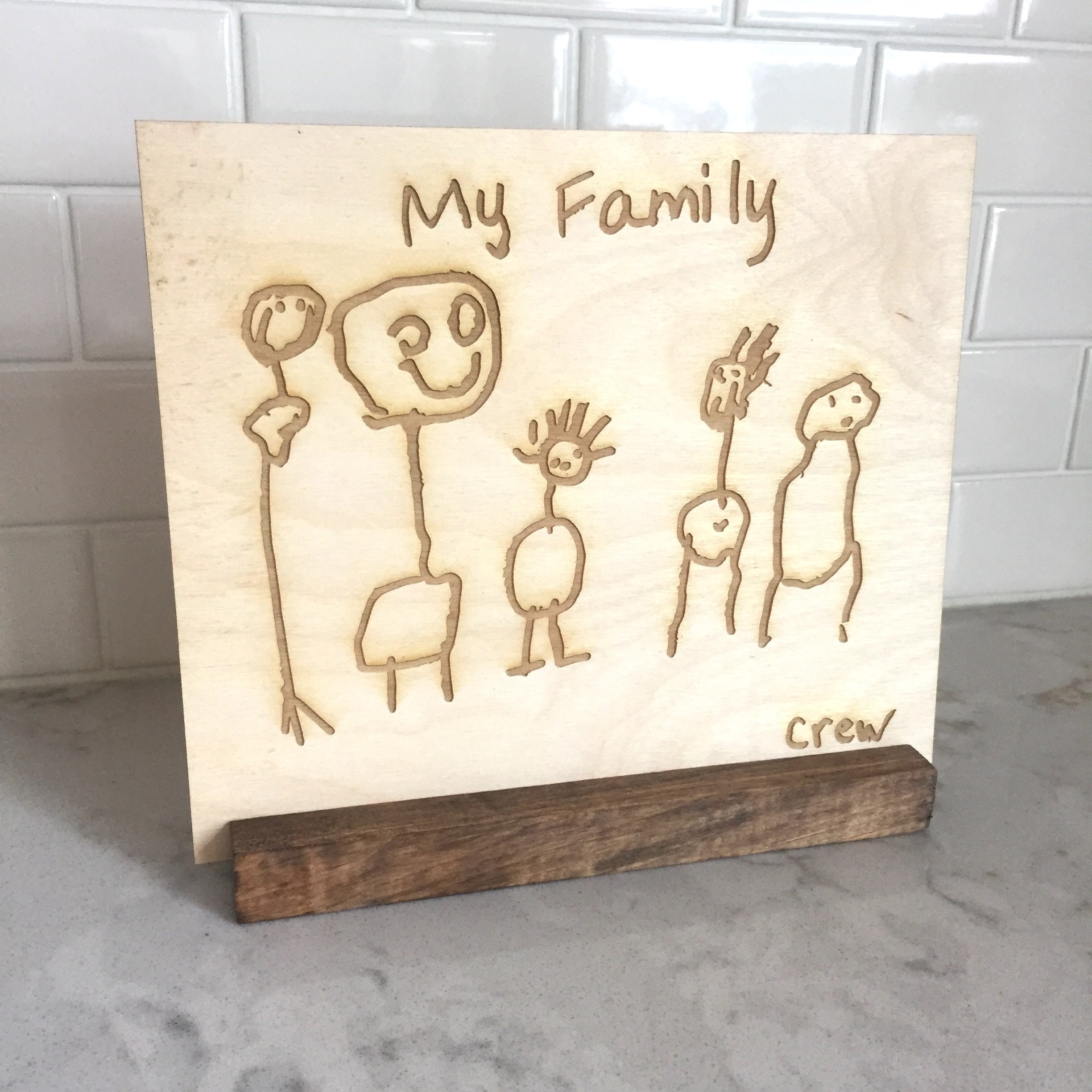 Kids Art Sign // Engraved Kids Art Sign // Home Decor - Etsy