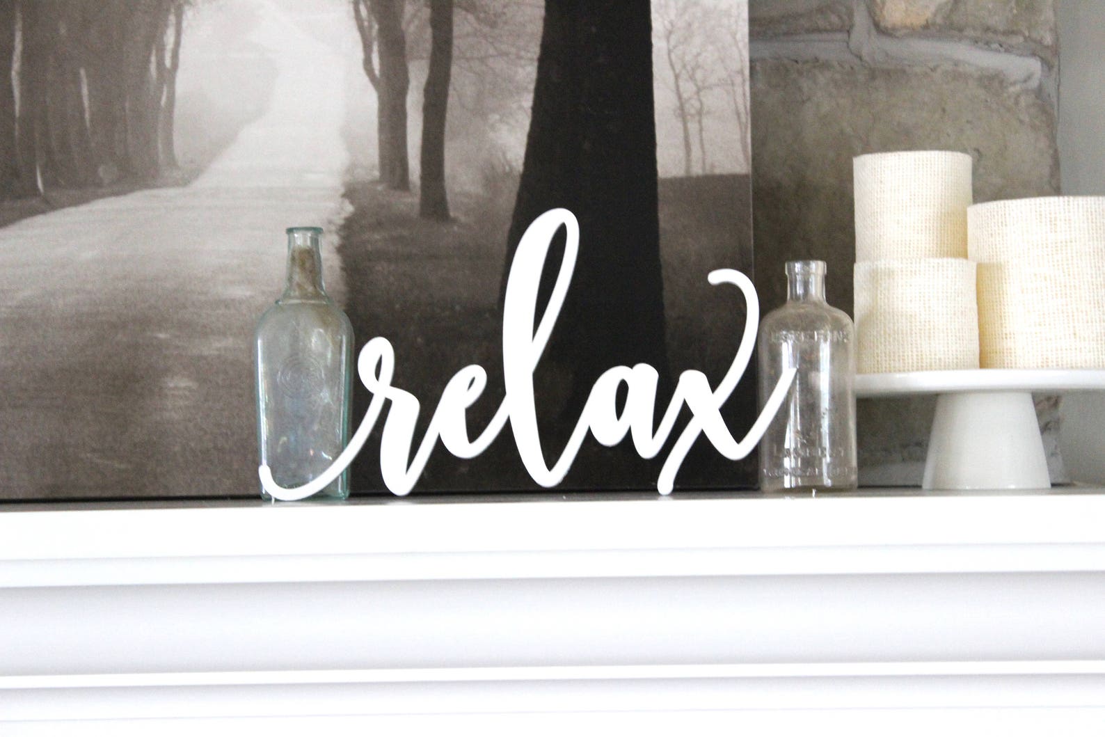 Relax Sign // Wood Relax Sign //porch Decor // Summer Decor | Etsy