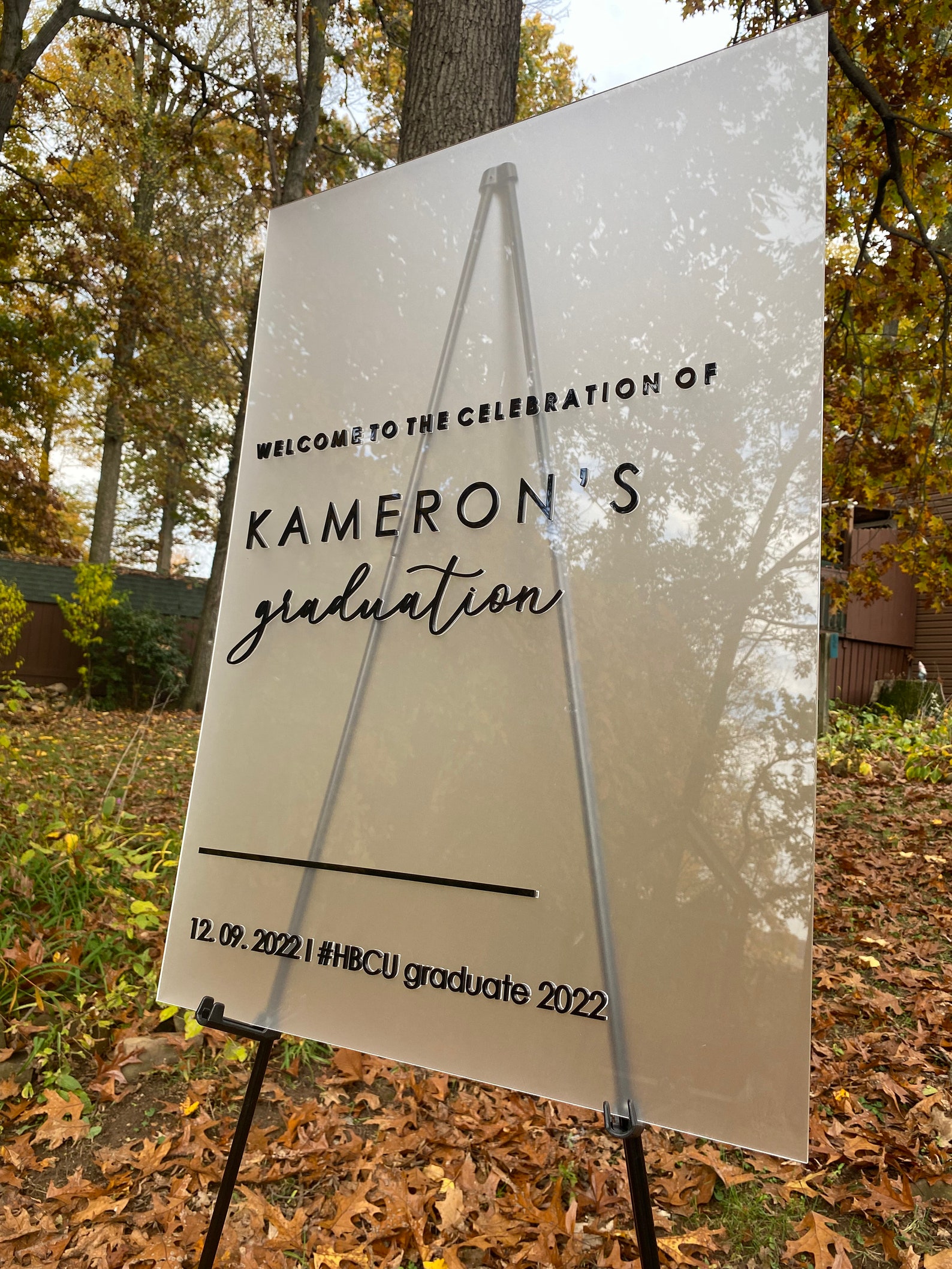 Graduation Welcome Sign, Welcome to Our Acrylic Sign, Graduation Sign ...