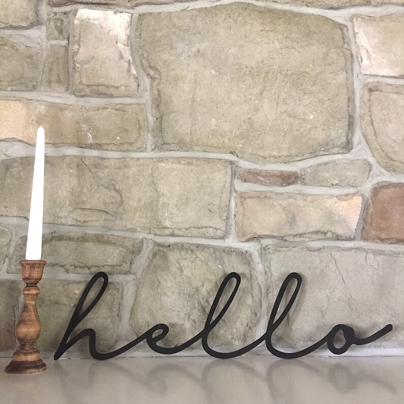 Hello Sign // Wood Hello Sign //porch Decor // Welcome Decor | Etsy