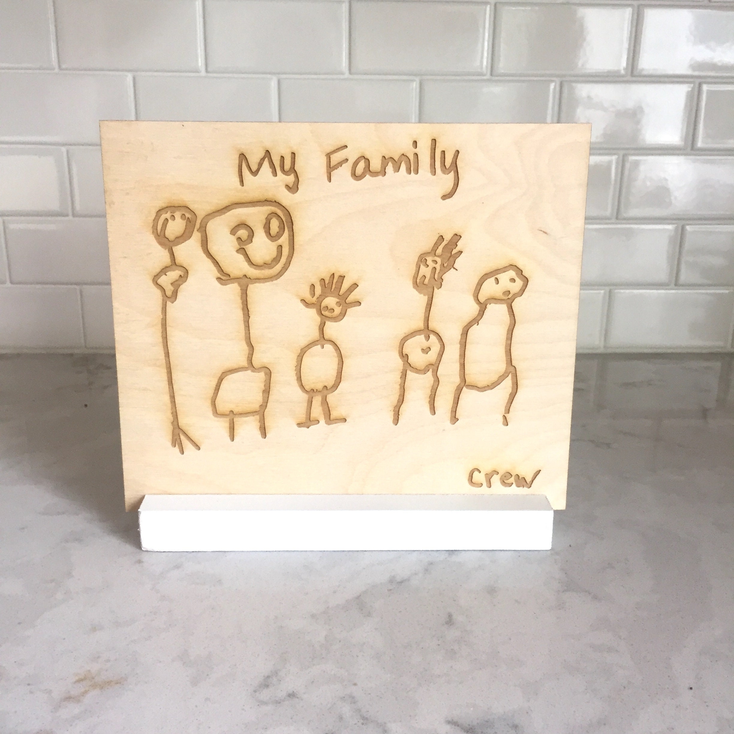 Kids Art Sign // Engraved Kids Art Sign // Home Decor - Etsy