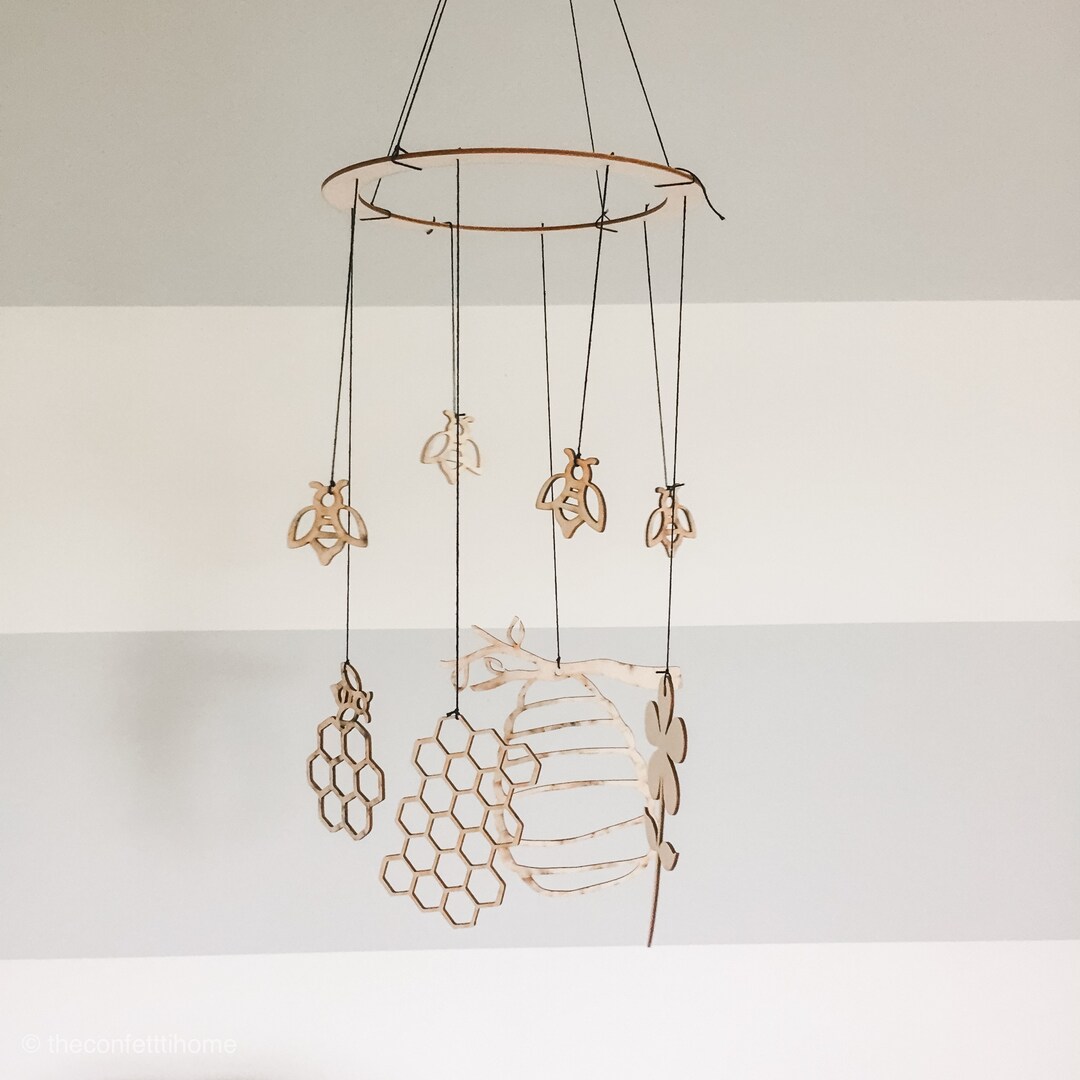 Bee Mobile // Nursery Decor // Bee Nursery // Nursery Mobile // Bee ...