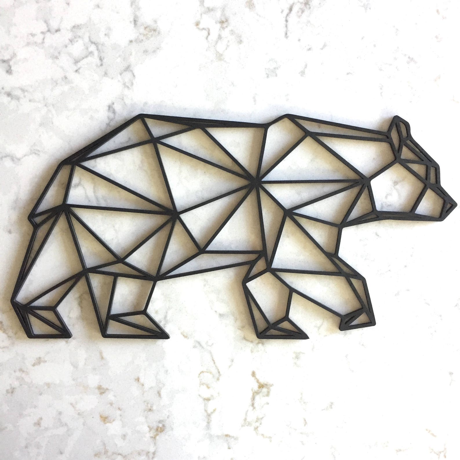 Geometric Rabbit // Wood Bunny //kids Decor // Geometric Animals ...