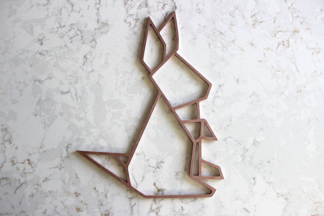 Geometric Rabbit // Wood Bunny //kids Decor // Geometric Animals ...