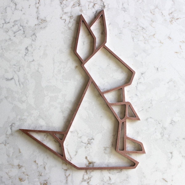 Geometric Rabbit - Etsy