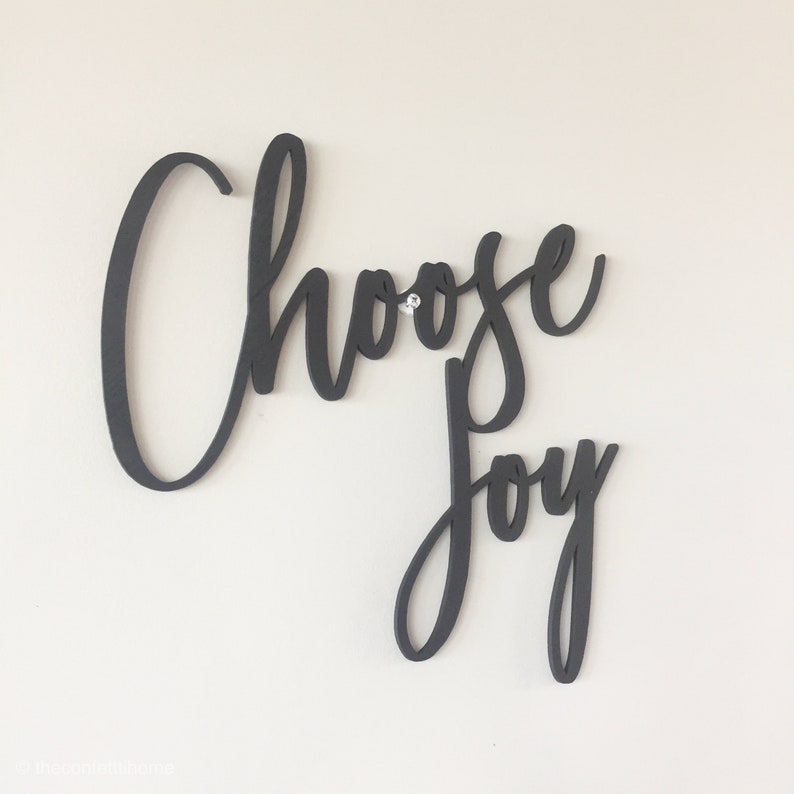 Choose Joy Sign // Happy Sign // Porch Decor // Welcome Decor | Etsy
