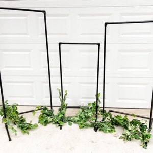 Black Stand Sign Holder Set, Wedding Sign Holder, Acrylic Sign Holder ...