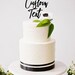 Custom Cake Topper With Personalized Text, Personalized Couples Cake ...