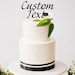 Custom Cake Topper With Personalized Text, Personalized Couples Cake ...
