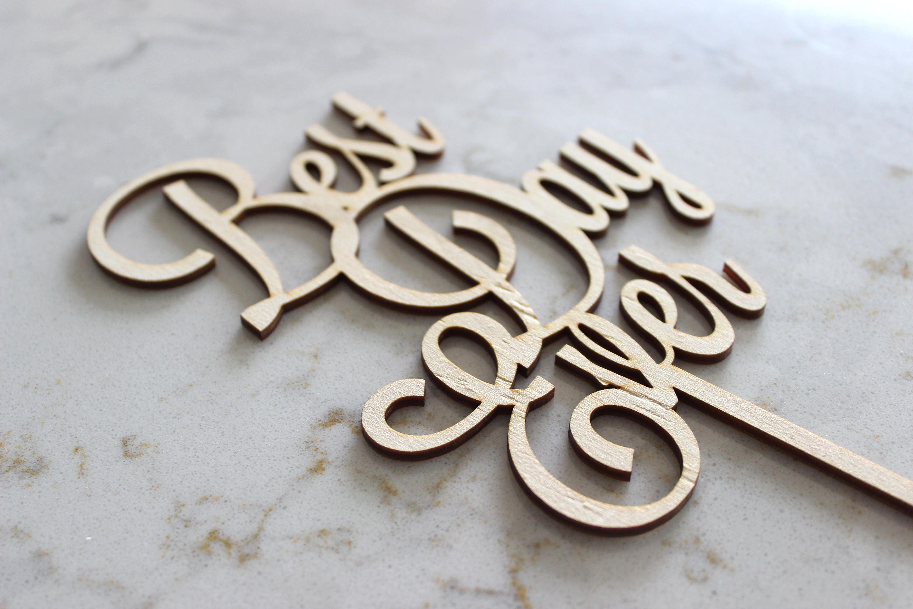 Best Day Ever Cake Topper // Wedding Cake Topper // Bridal - Etsy
