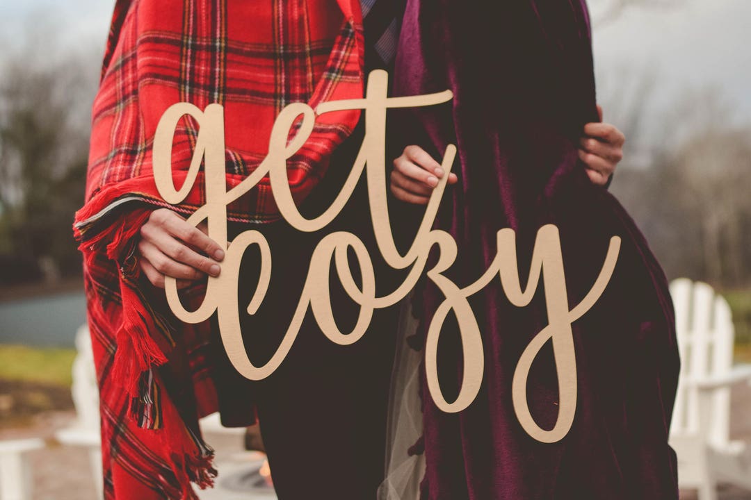 Get Cozy Sign, Wood Welcome Sign, Porch Decor, Welcome Decor, Rustic ...