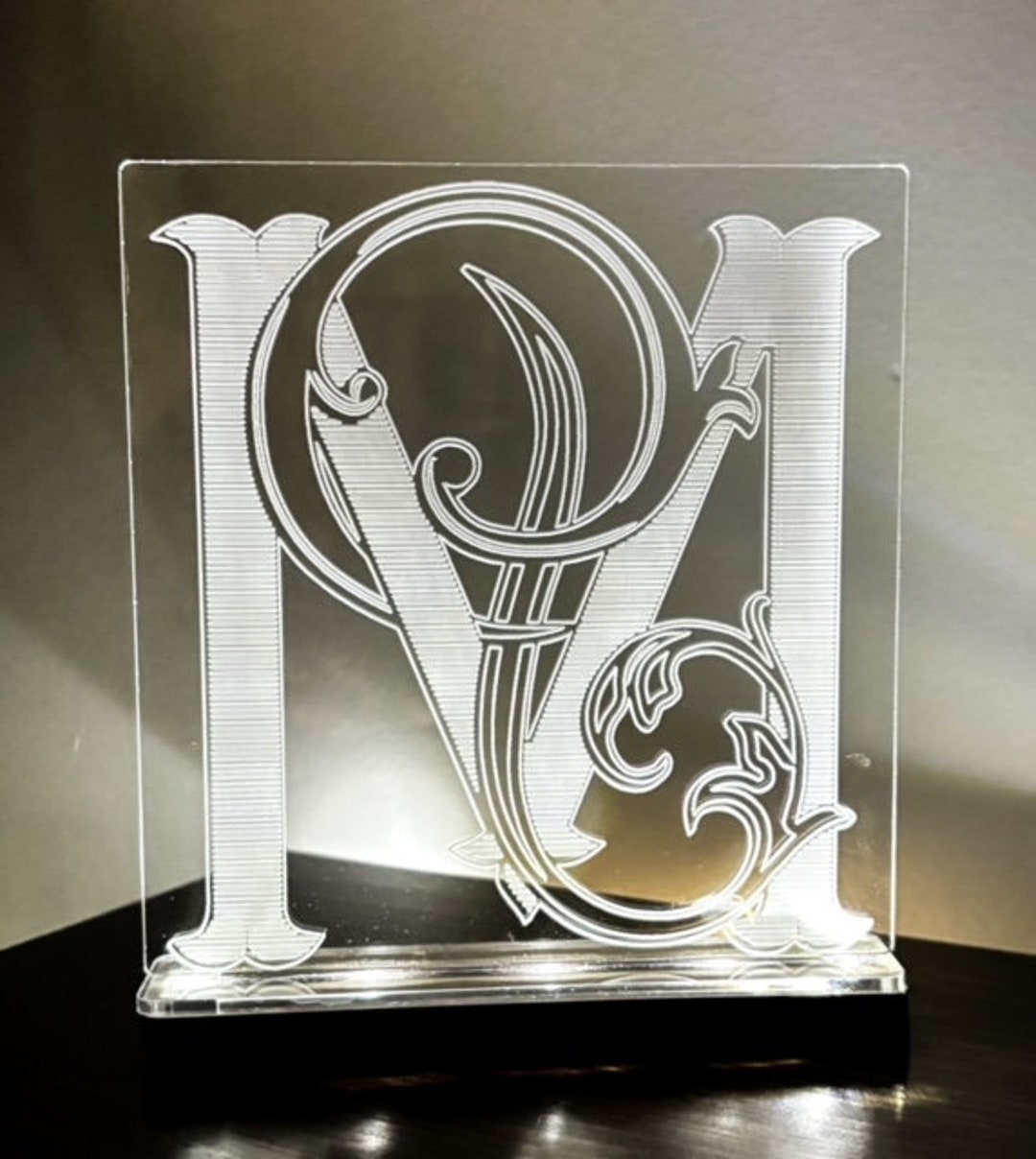 LED Monogram, Wedding Monogram, Personalized LED Monogram, Head Table ...