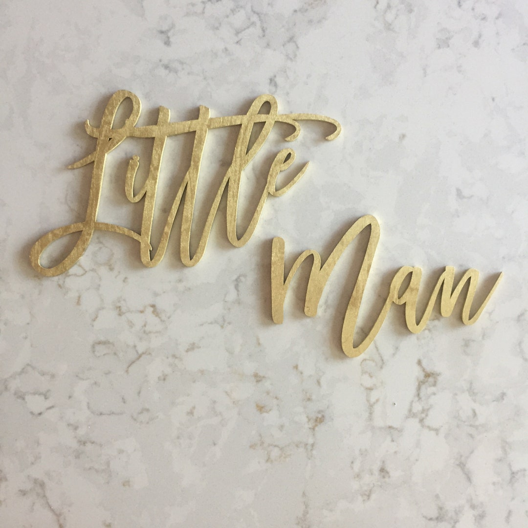 Little Man Sign // Wood Baby Shower Decor // Baby Shower Signs - Etsy