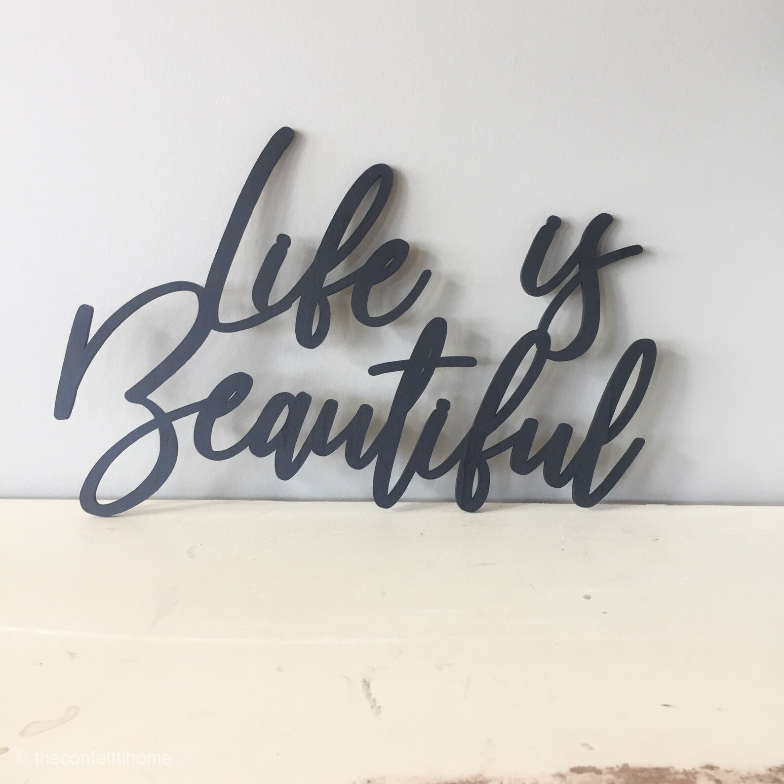 Life is Beautiful Sign // Happy Sign // Porch Decor // Welcome - Etsy