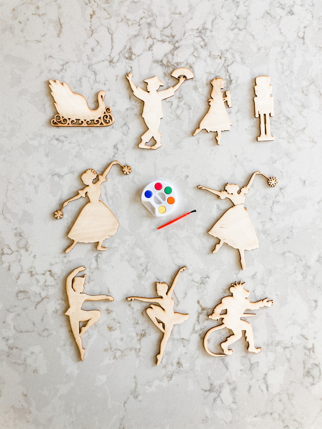 Nutcracker Paintable Set, Paintable Holiday Nutcracker Set, Holiday ...