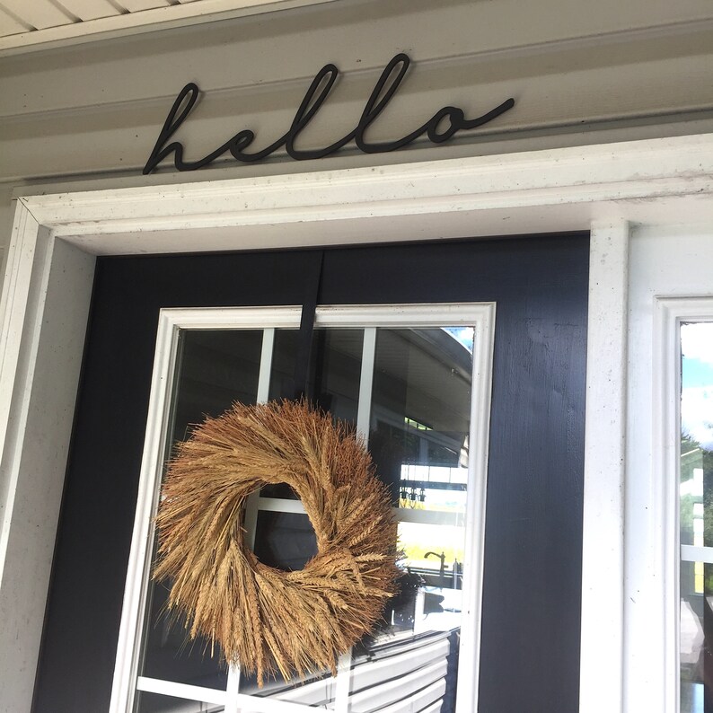Hello Sign // Wood Hello Sign //porch Decor // Welcome Decor | Etsy