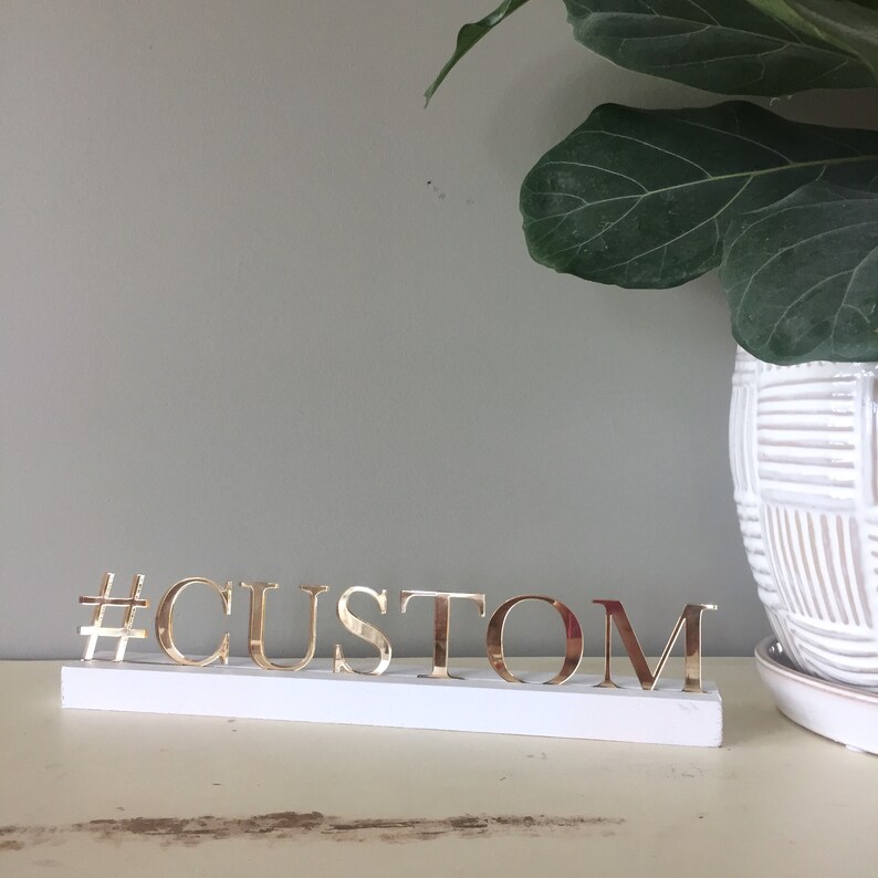 Custom Hashtag Laser Cut Name Sign // Personalized Wedding - Etsy