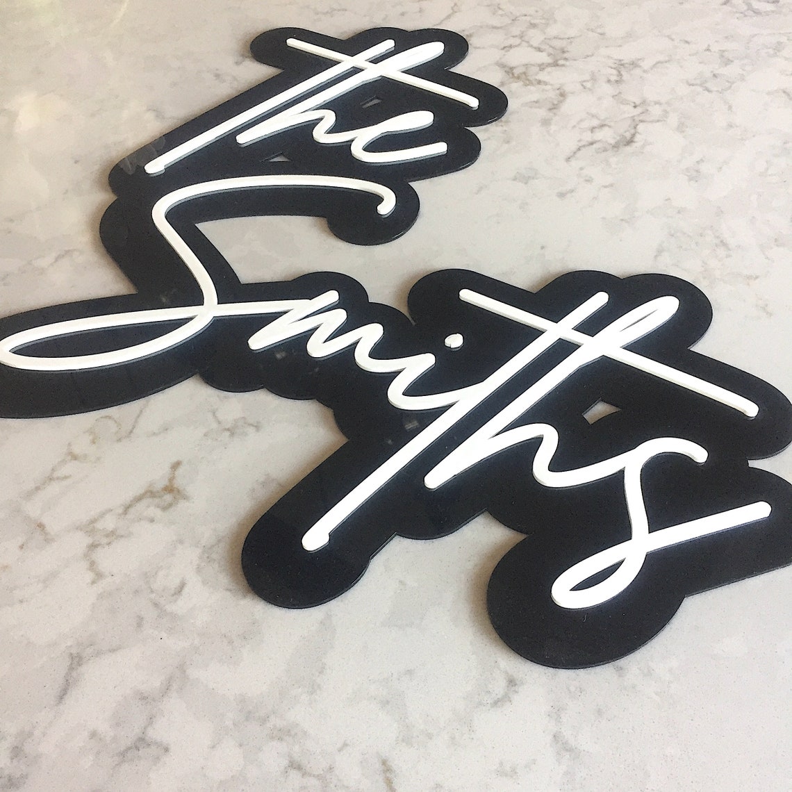 Large Layered Custom Name Sign / Wedding Sign / Custom Name | Etsy