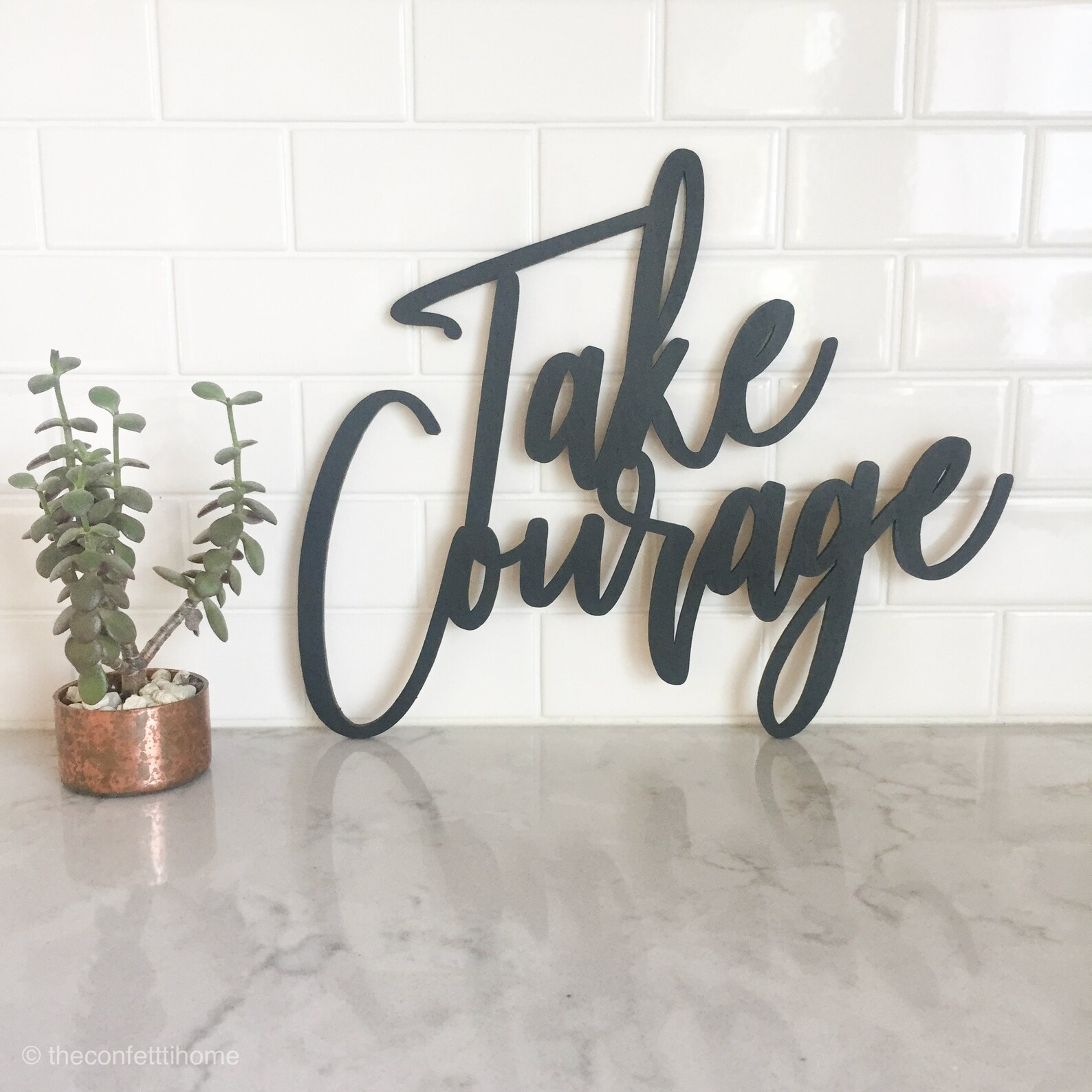 Take Courage Sign // Happy Sign // Porch Decor // Welcome - Etsy