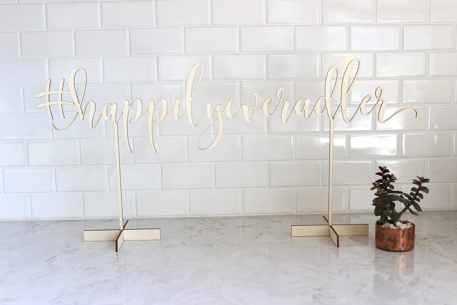 Custom Hashtag Laser Cut Name Sign // Personalized Wedding - Etsy