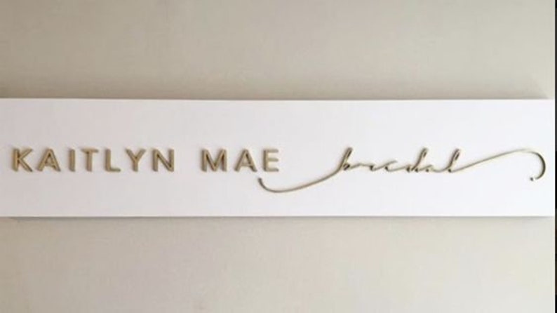 Rectangular Business Logo // Logo Signage // Logo Sign // - Etsy