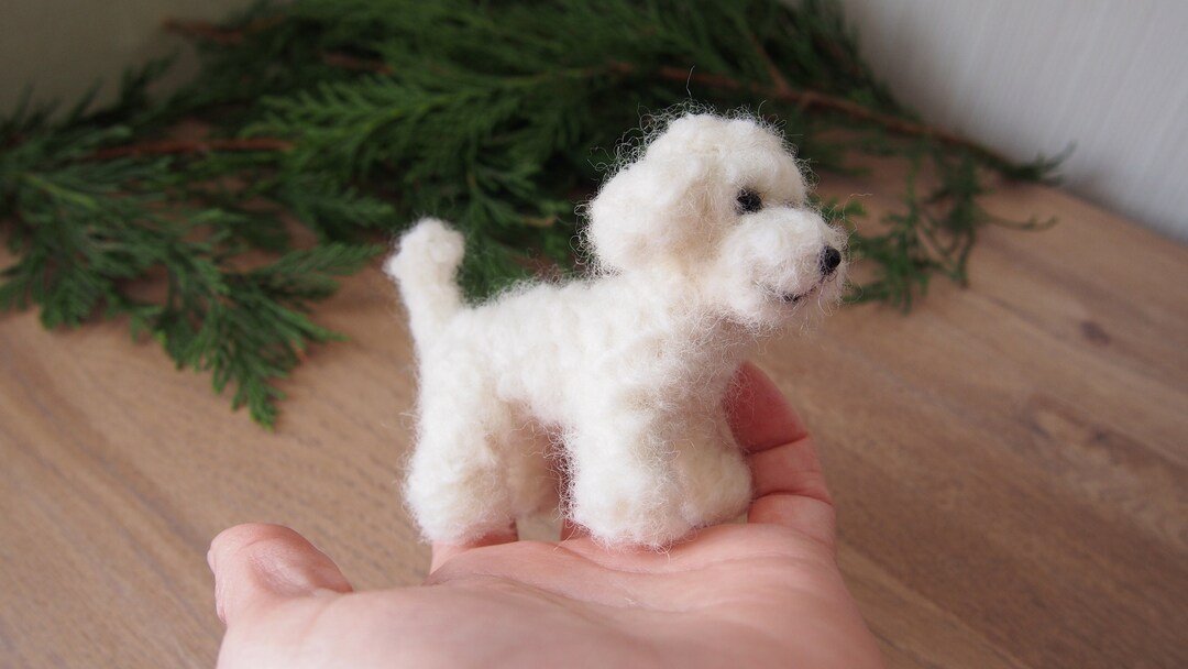 Felted Poodle, Needle Felted Cockapoo, Wool Dog, Puppy Figure, Dog ...