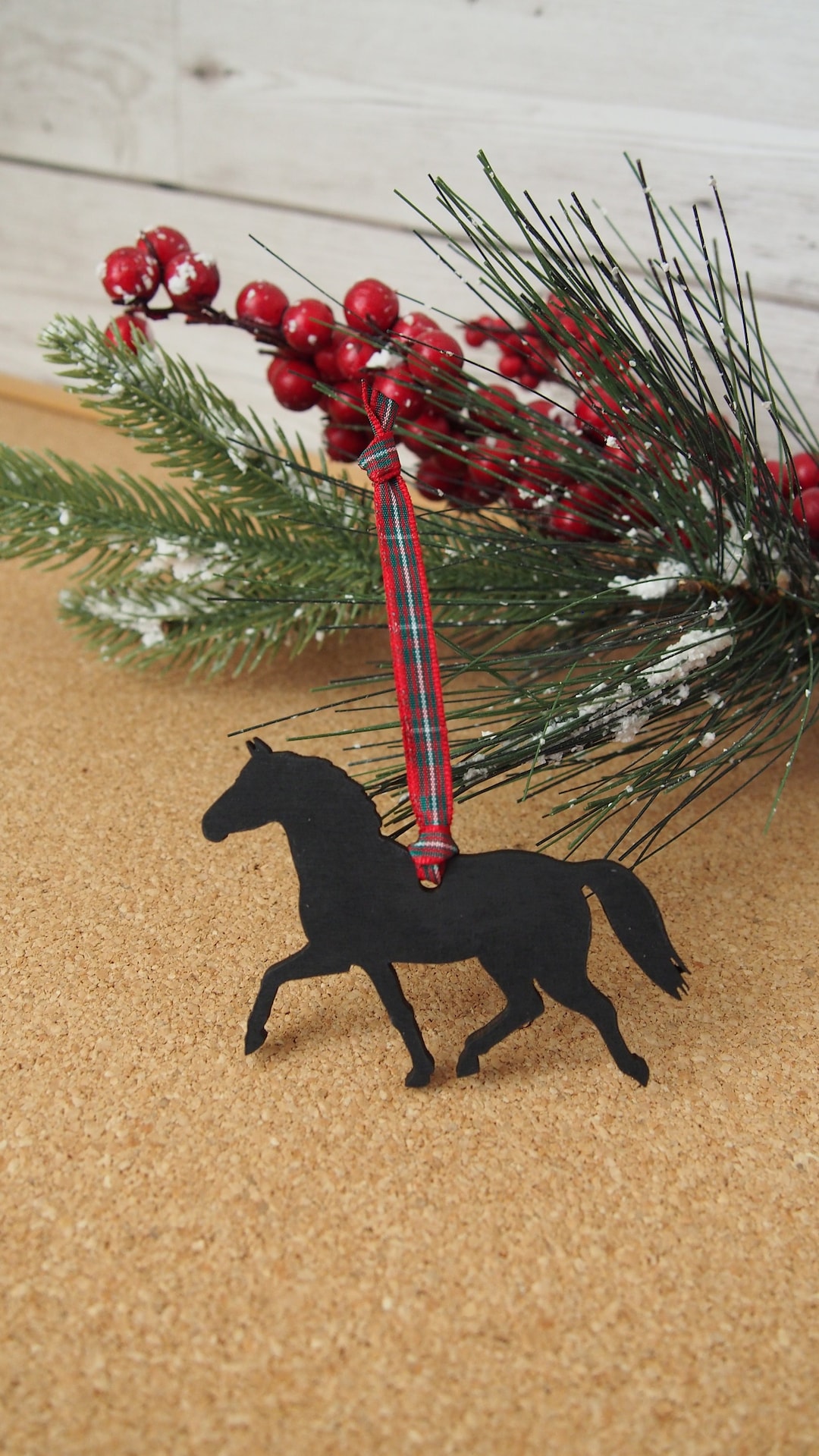 Horse Christmas Tree Decoration, Running Horse Christmas Ornament ...