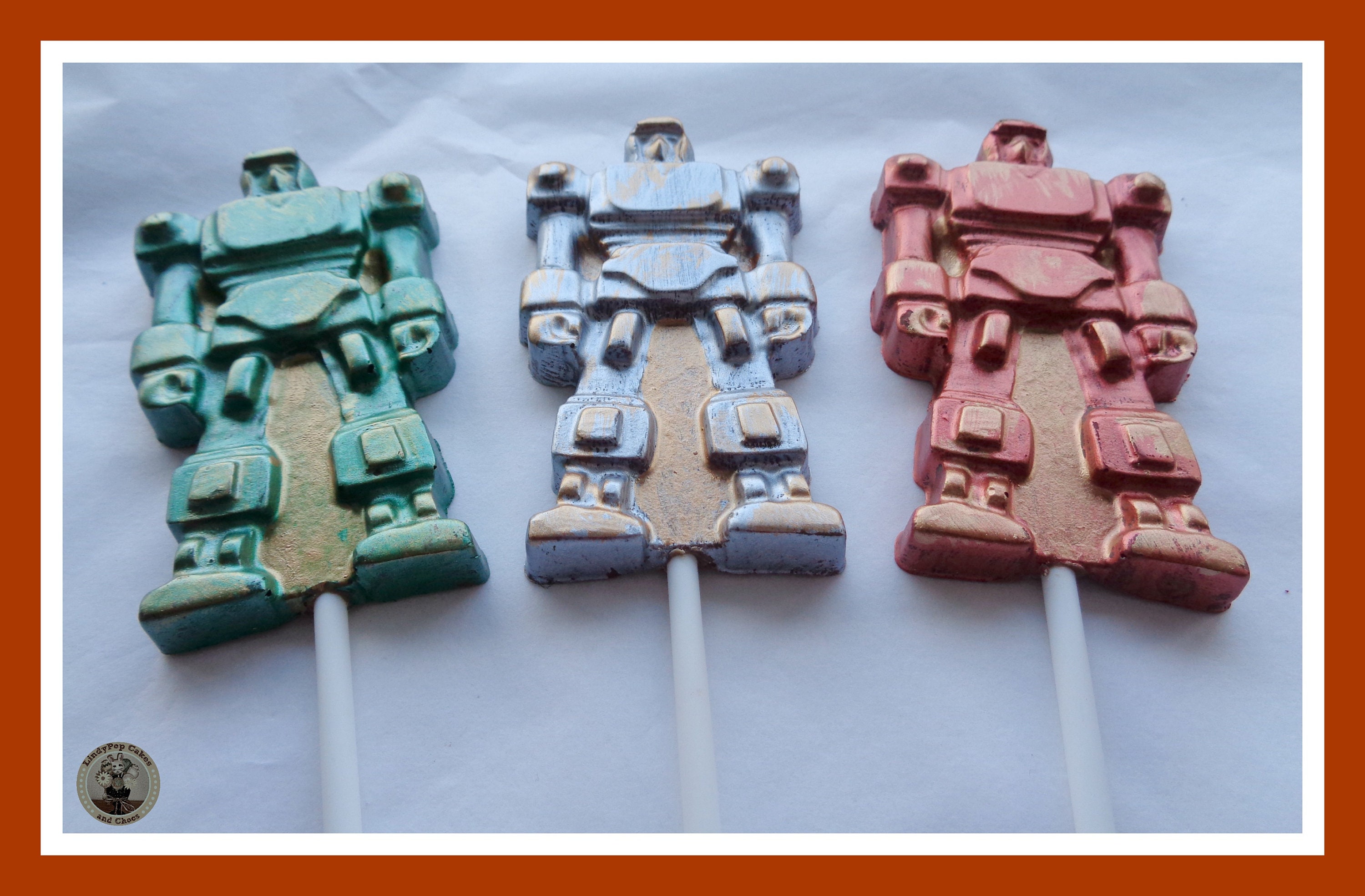 Chocolate Transform Robot Lollipops/autobots/cyberspace/cyber - Etsy
