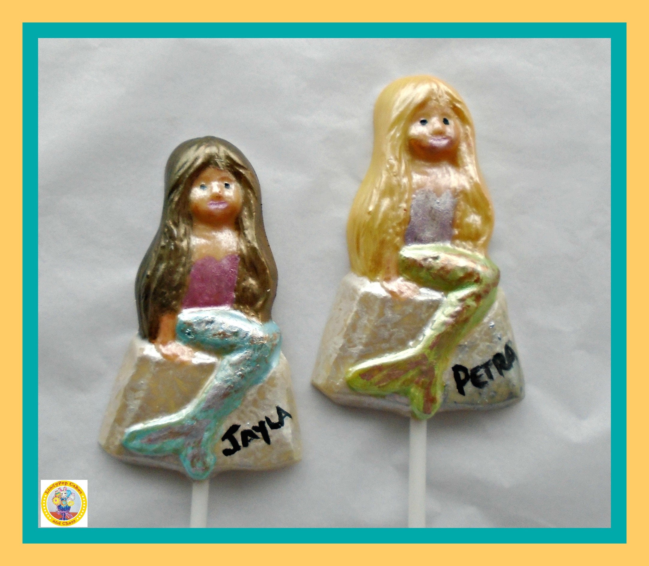 Chocolate Mermaid Lollipop/chocolate Lollipop/under the Sea - Etsy UK