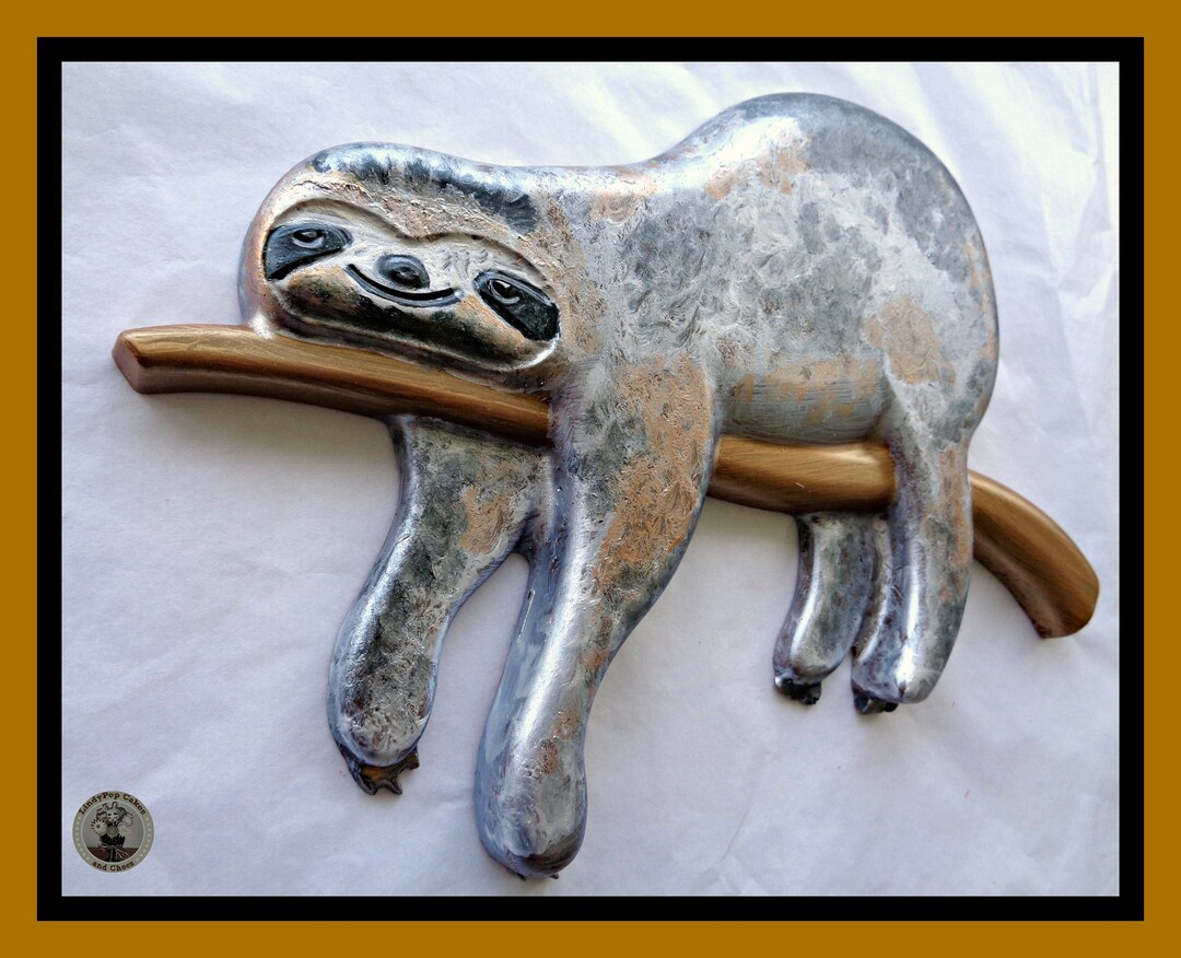 Hand-painted Chocolate Sloth: Edible Animal Gift - Personalised Cake ...