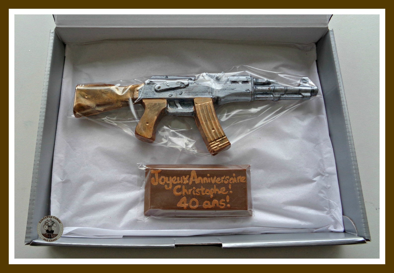 Chocolate Gun/fake Assault Rifle/edible Machine Gun/shooting | Etsy UK