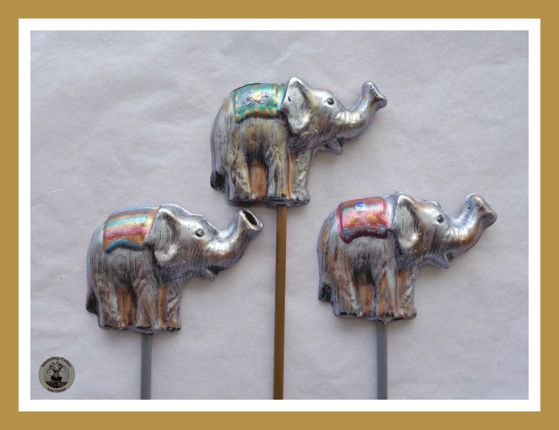 Elephant Chocolate Lollipops/Indian Elephant/Asian/Animal | Etsy