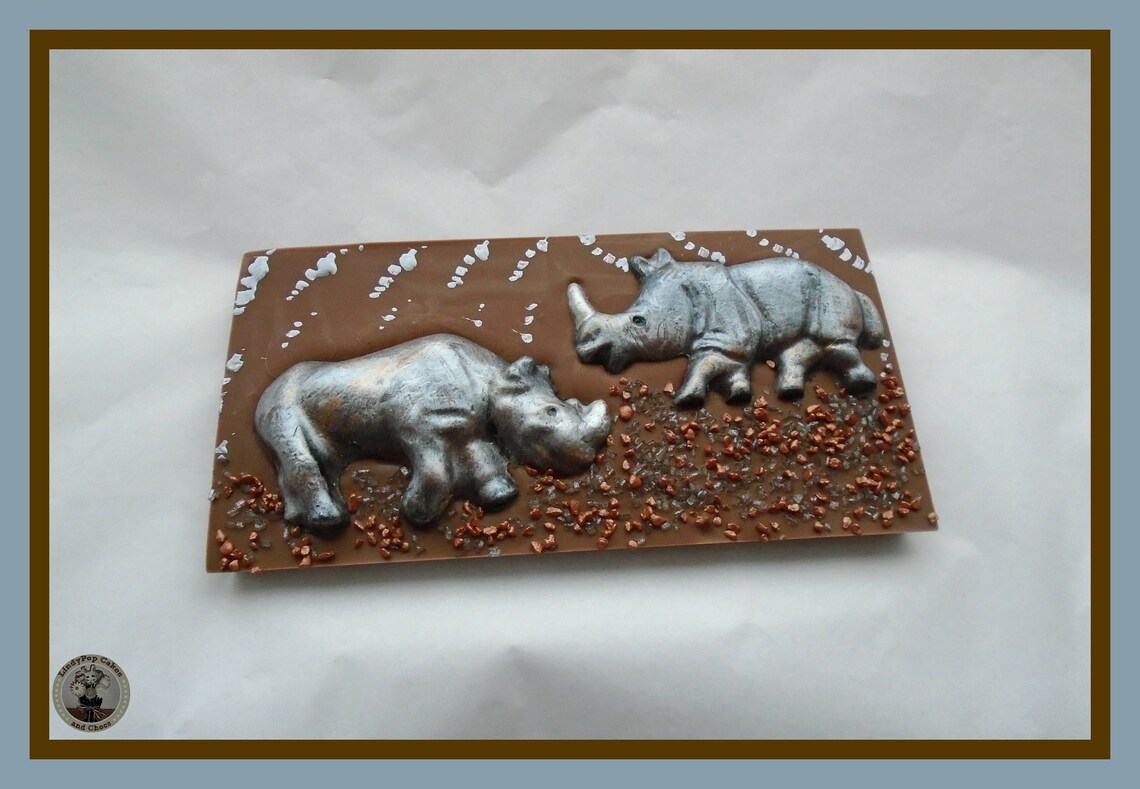 Rhino Gift/chocolate Rhino/edible Rhinoceros/african | Etsy