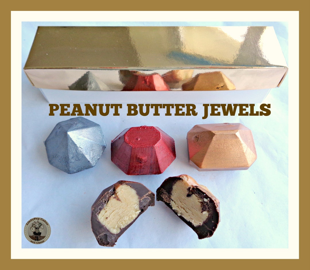 Peanut Butter Chocolate Gems/peanut Butter Gift/nut Lover/nutty/small ...