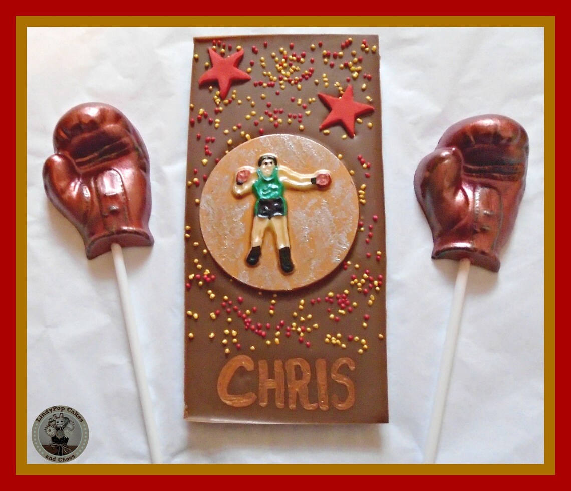 Boxing Gift/chocolate Gift/male Boxer/mens Sport/personalised - Etsy