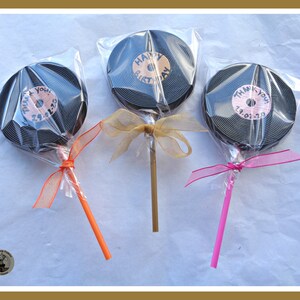 Vinyl Record Chocolate Lollipops/personalised/dj Party/music/record ...
