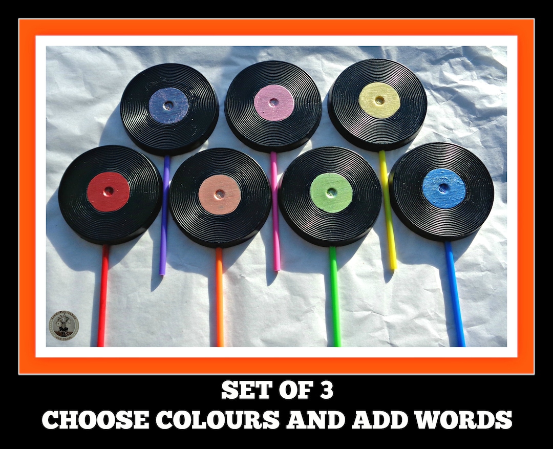 Vinyl Record Chocolate Lollipops/personalised/dj Party/music/record ...
