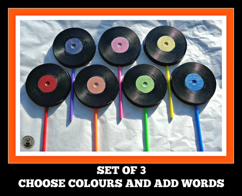 Vinyl Record Chocolate Lollipops/personalised/dj | Etsy