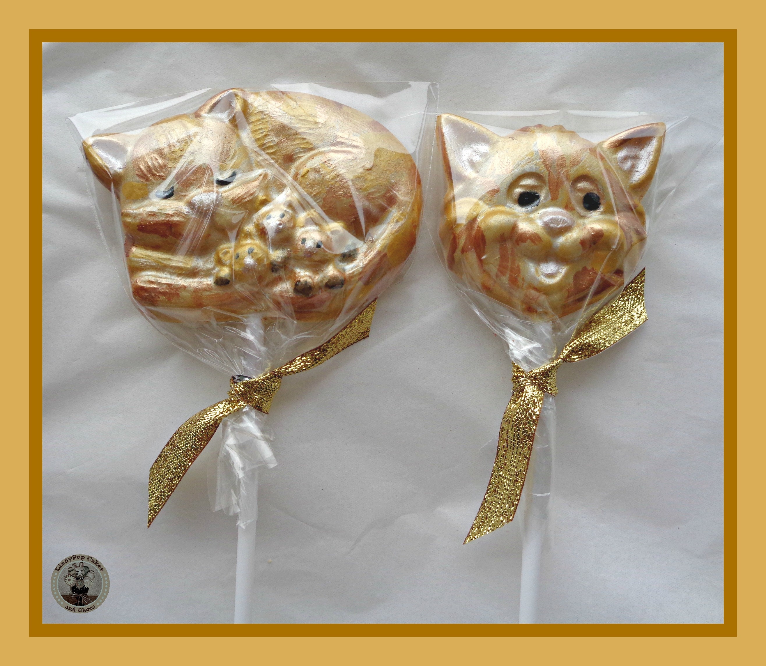 Chocolate Cat Lollipops/ginger Cat Gift/cat Chocolate - Etsy