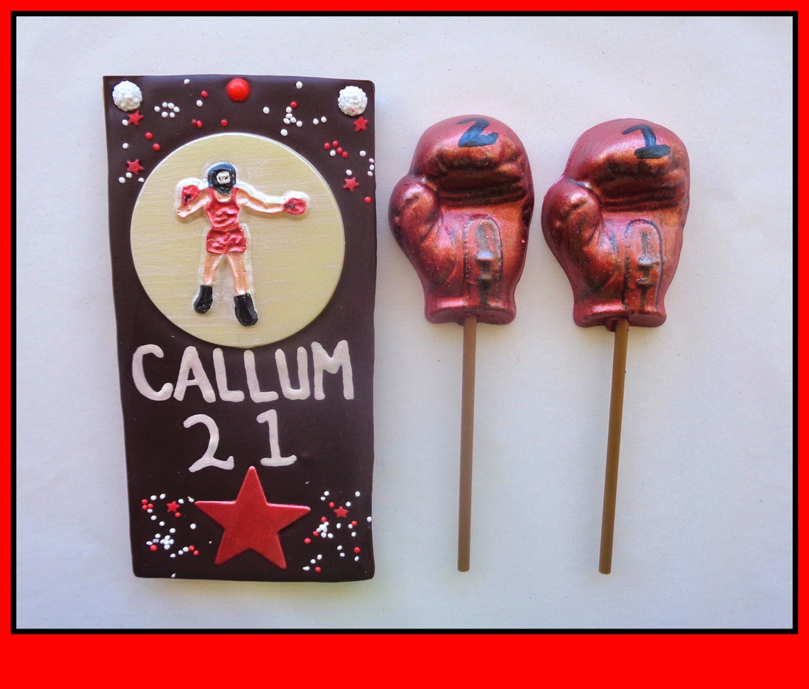 Boxing Gift/chocolate Gift/male Boxer/mens Sport/personalised - Etsy