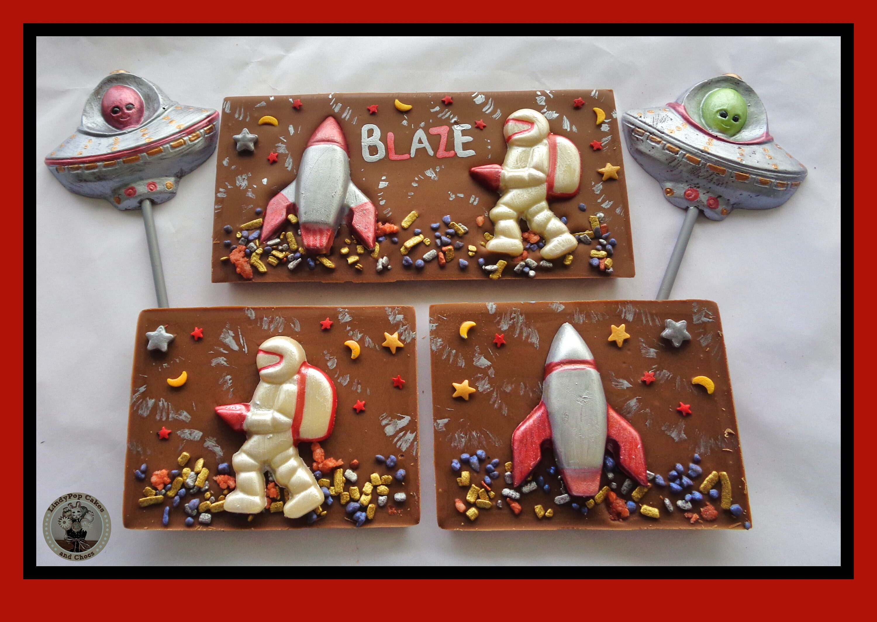 Outer Space Chocolate Gift/ufo/astronaut/alien/boy Birthday - Etsy