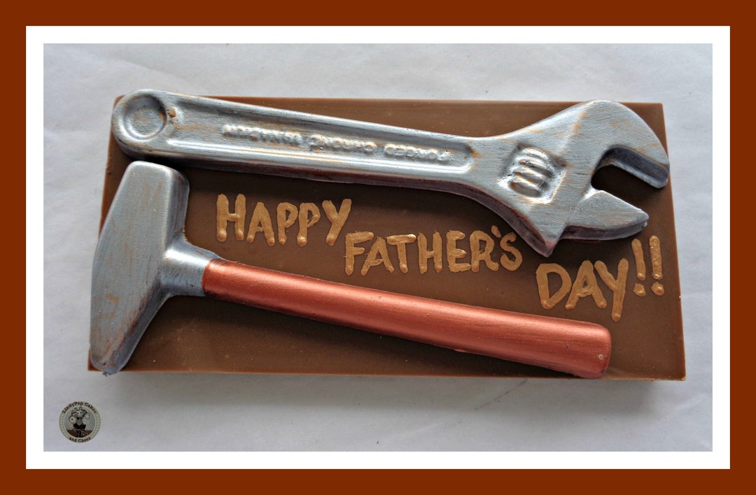 Chocolate Tools Gift: Edible Hammer & Wrench for Handyman - Cake Topper ...