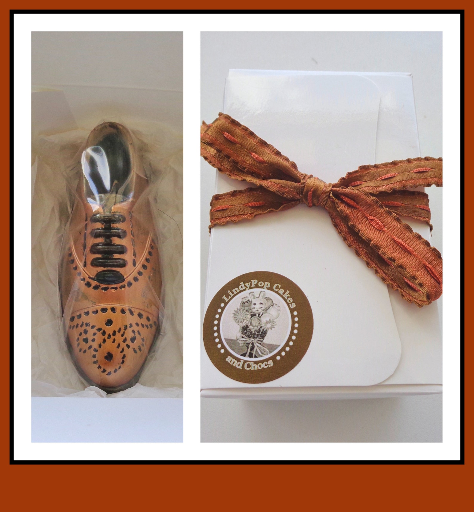 Mens Chocolate Shoe Gift/male Shoe Lover/brogues/smart - Etsy