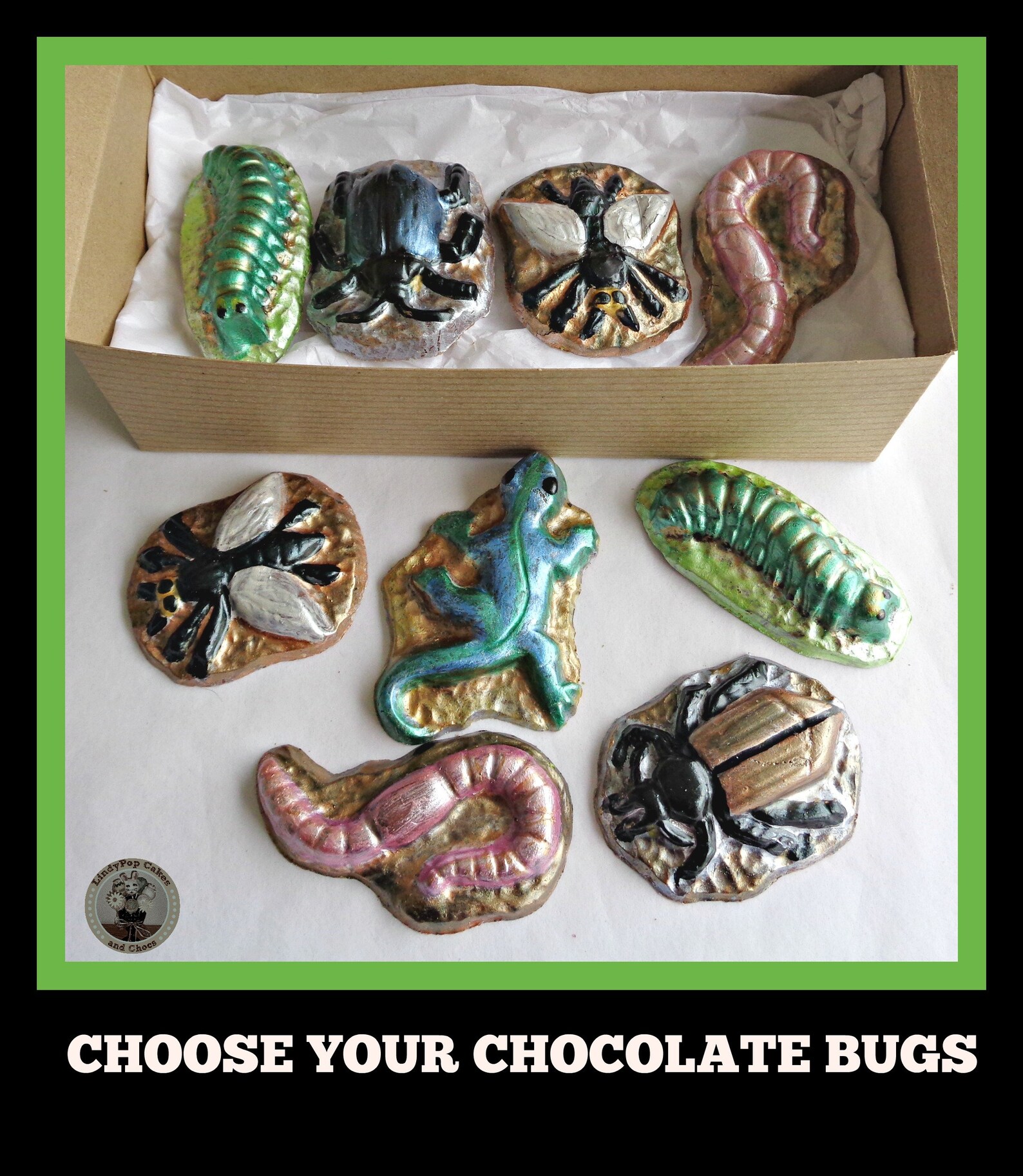 Chocolate Bugs/edible Insects/cake Topper - Etsy UK