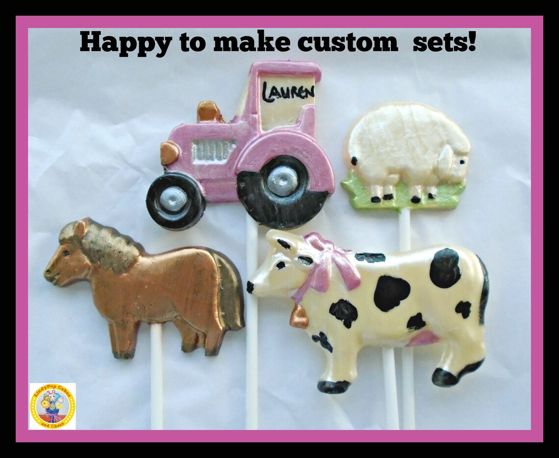 Farm Animals Chocolate Gift/farmyard/farmer/farm Party/kids | Etsy