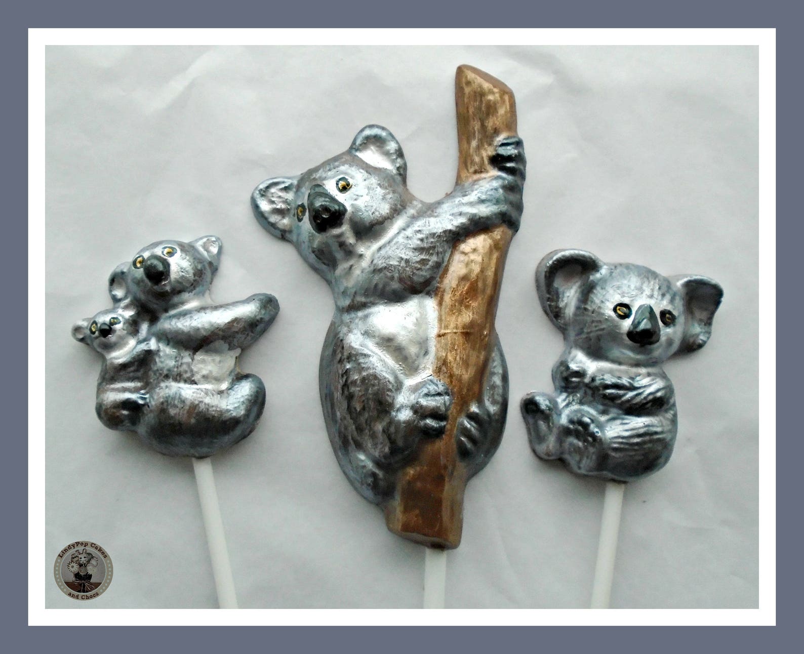 Koala Gift/Chocolate Koala Lollipops/Koala Bear | Etsy