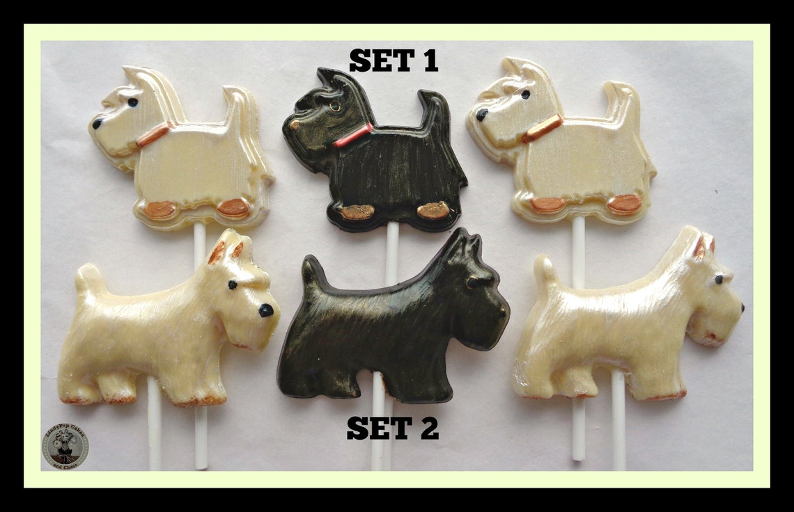 Scottish Terrier Chocolate Lollipops/scottie Dog | Etsy